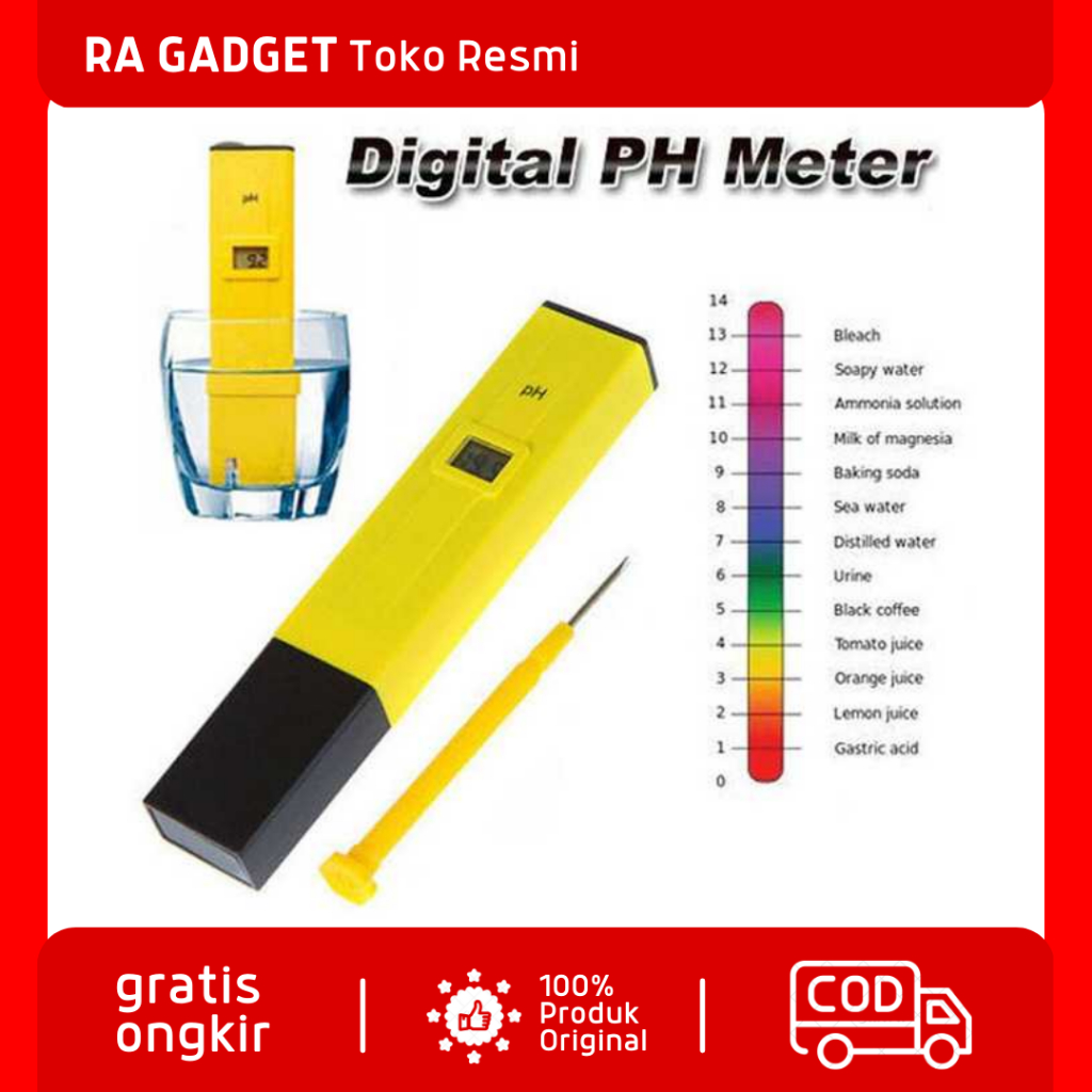 Jual Alat Ukur Test Sensor Uji PH Meter Tester Pen Air Minum Akuarium ...