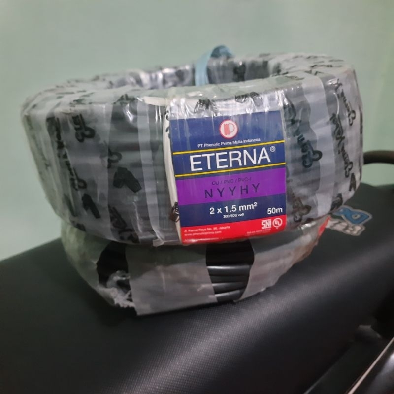 Jual kabel listrik kabel NYYHY 2x1.5 2x1,5 ETERNA kabel serabut SNI | Shopee Indonesia