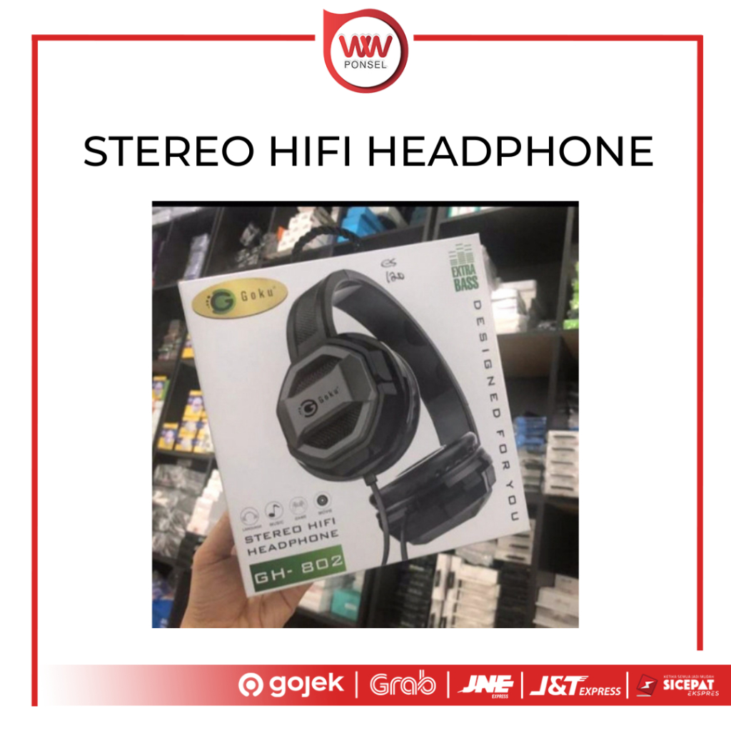 Jual STEREO HIFI HEADPHONE BRAND GOKU | Shopee Indonesia