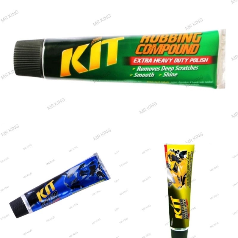 Jual kit Poles Rubbing compound paste wax original paste wax metalic ...