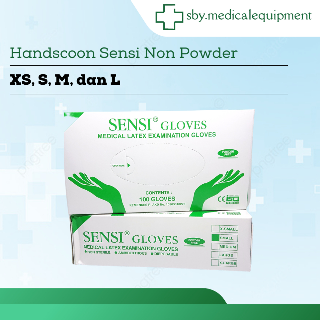 Jual Handscoon Sensi Gloves Powder Free Sarung Tangan Latex Non Powder ...