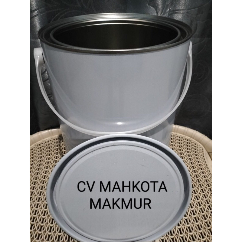 Jual Kaleng Kosong/ Kaleng Cat/ Kaleng Bulat Kapasitas 5kg | Shopee ...