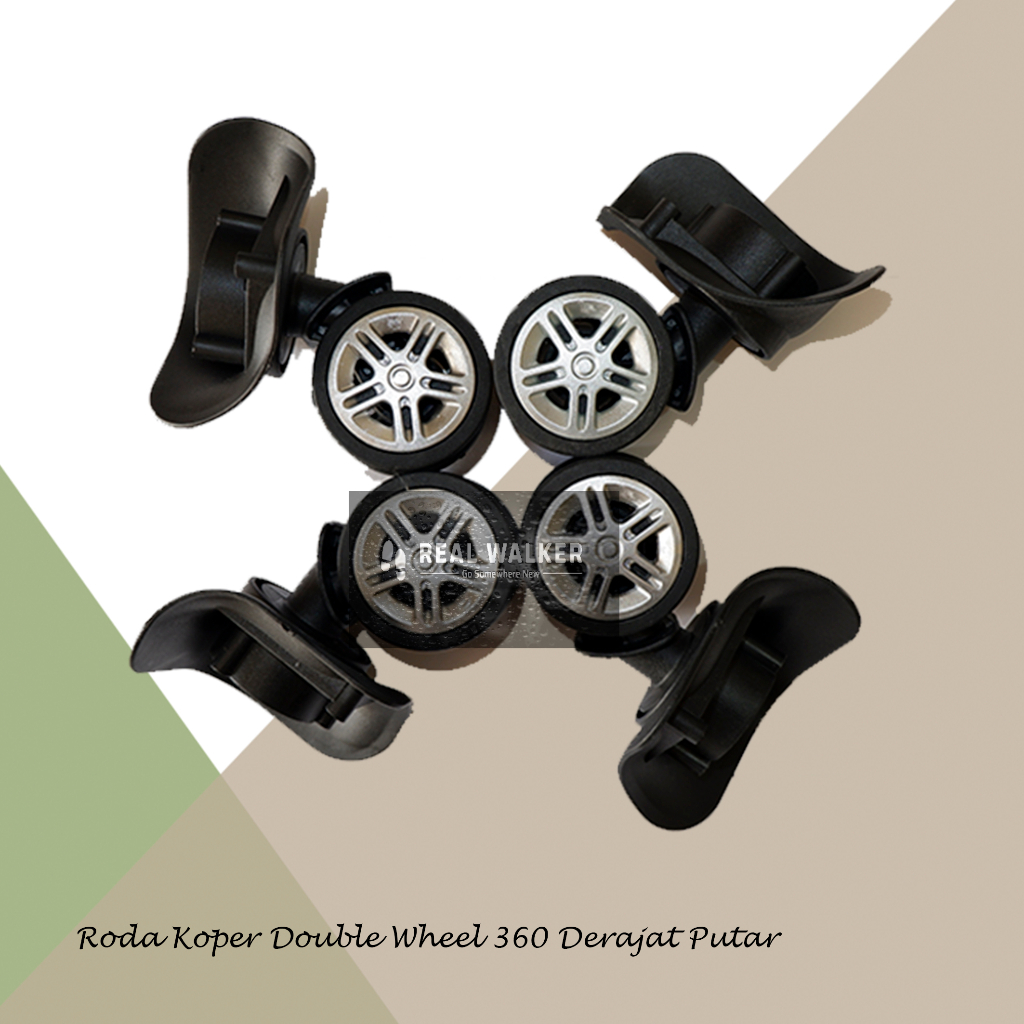 Jual GRATIS BAUT | Roda koper Double Wheel | Roda pesawat | roda ganda ...