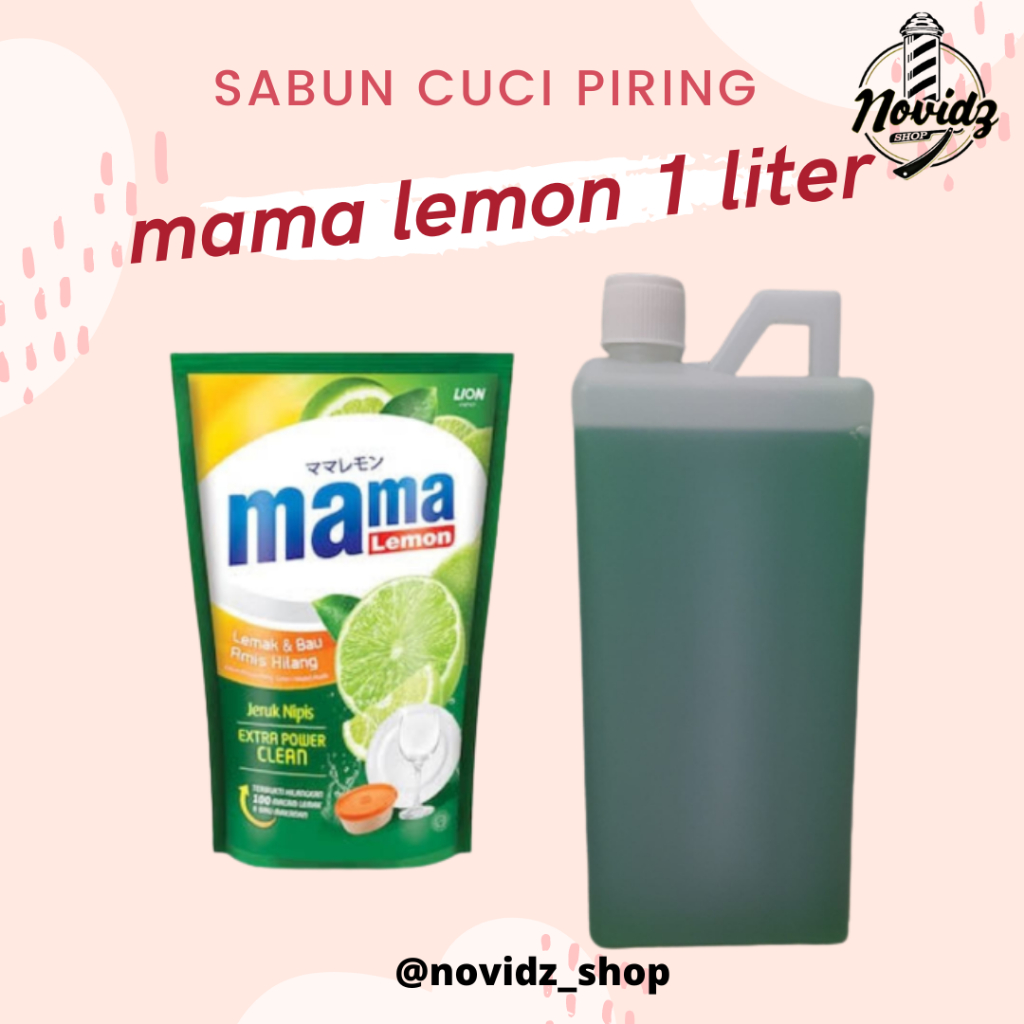Jual SABUN CICI PIRING MAMA LEMON REPACK 1 LITER | Shopee Indonesia