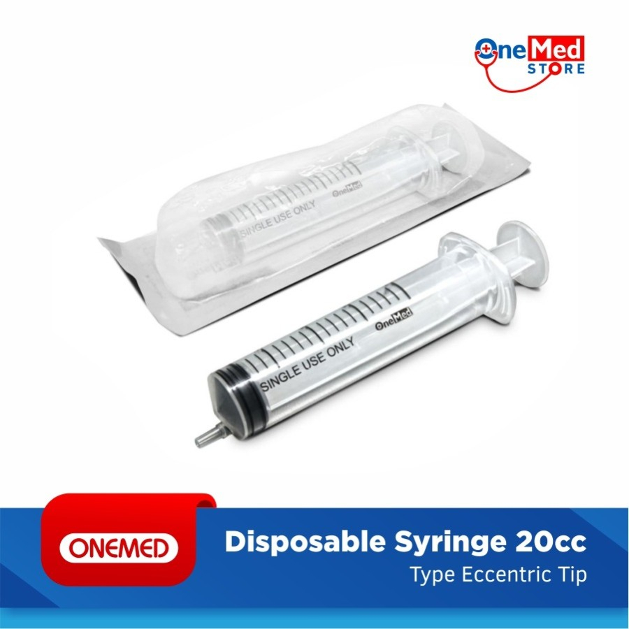 Jual Syringe 20cc Eccentric Tip - Lubang Samping Onemed pcs | Shopee Indonesia