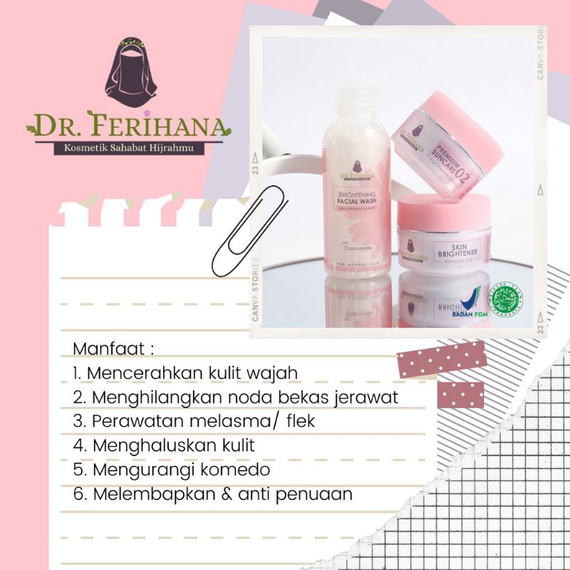 Jual Paket hemat Brightening dr. Ferihana (anti flek) | Shopee Indonesia