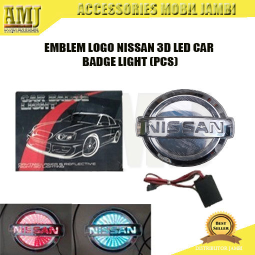 Jual EMBLEM LOGO NISSAN 3D LED CAR BADGE LIGHT (PCS) | Shopee Indonesia