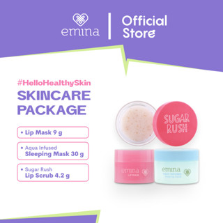 Jual Emina Skin & Lip Care Package #hellohealthyskin (Lip Mask. Lip ...
