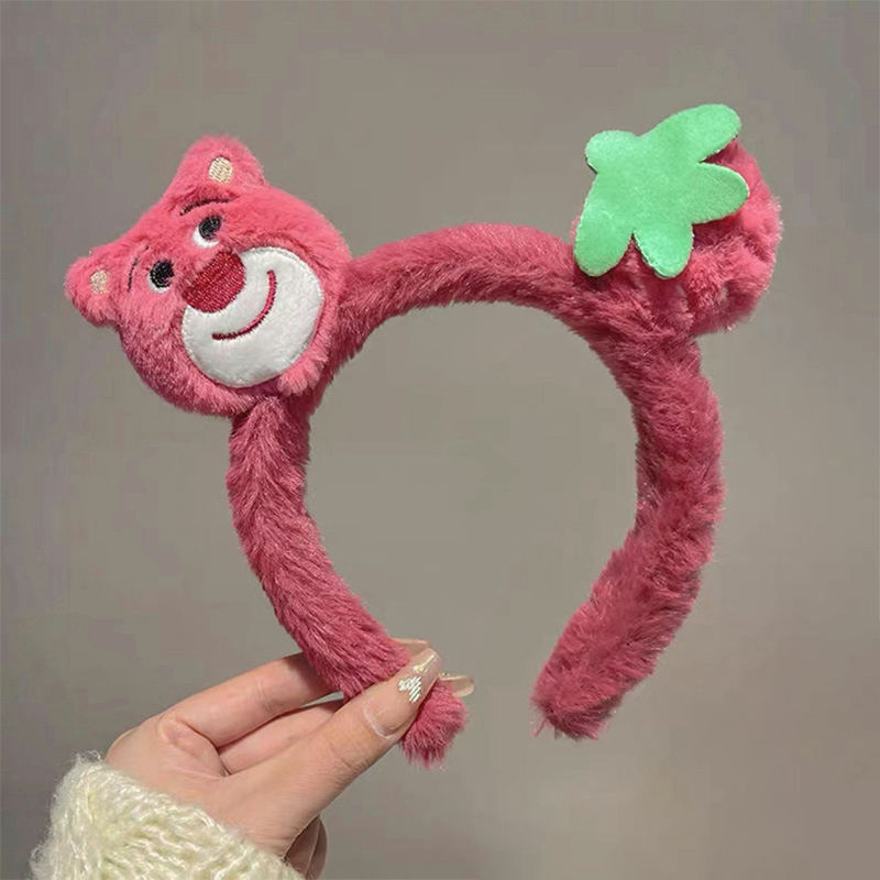 Jual COD ️Bando Lotso Karakter Telinga Bear Lucu Korea Beruang Stroberi ...