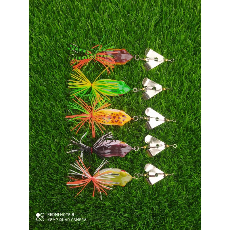 Jual UMPAN CASTING GABUS /TOMAN - HARD FROG WITH PROPELER | Shopee ...