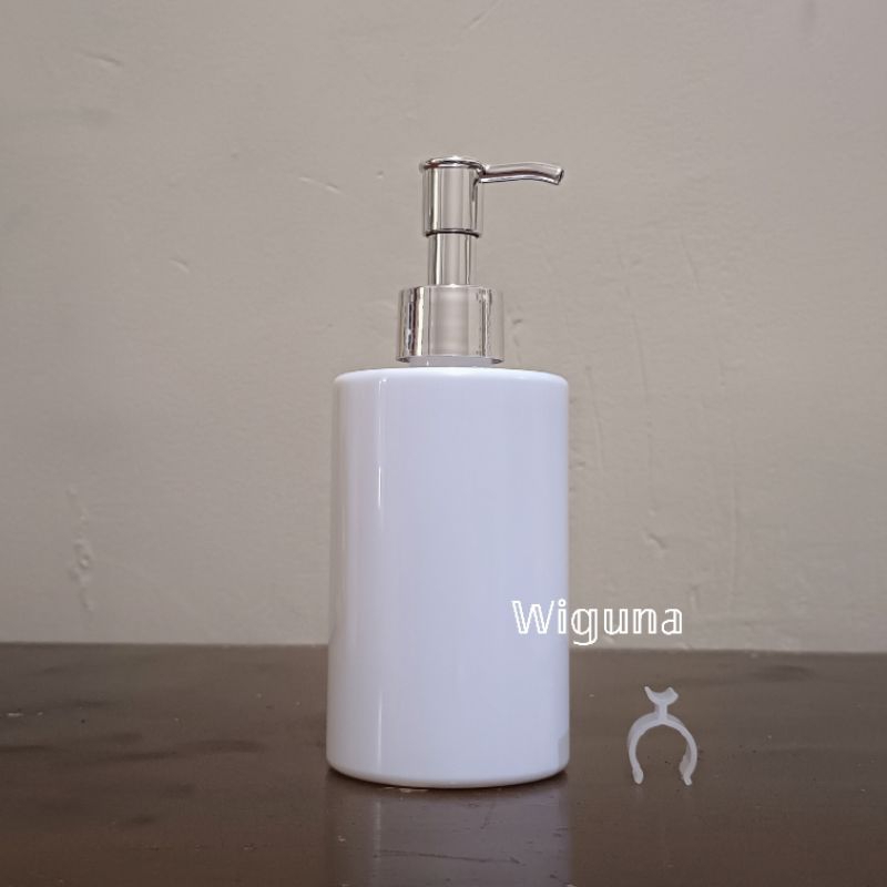 Jual Botol Pump 250ml Aesthetic / Botol RFS 250ml Putih Tutup Pump Luxury Clip Oil / Botol PET ...