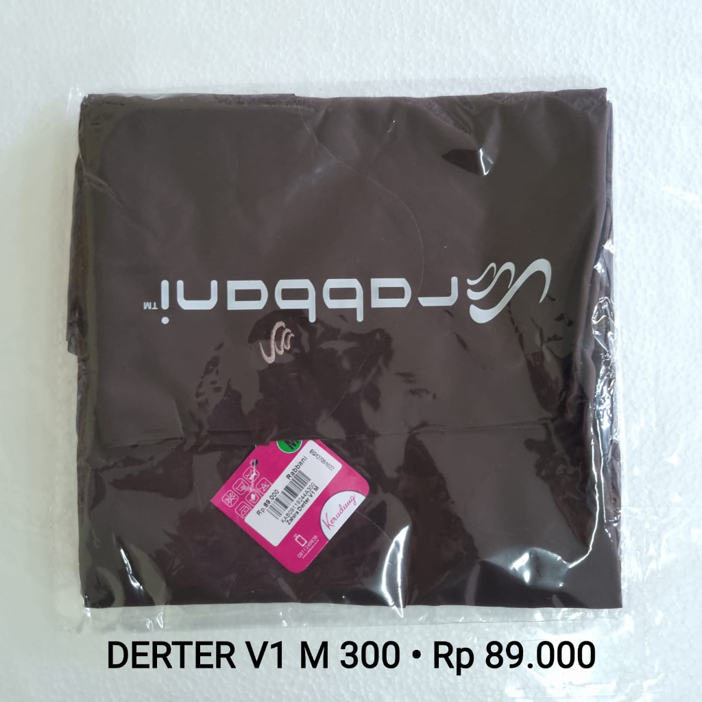 Jual SEGI EMPAT POLOS DERTER V1 M RABBANI ORI - 115x115 cm | Shopee ...