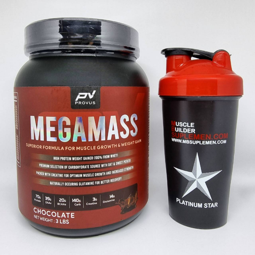 Jual Provus Mega Mass 3 lbs Gainer 3lbs 3lb 15 6 12 lb MegaMass Weight ...