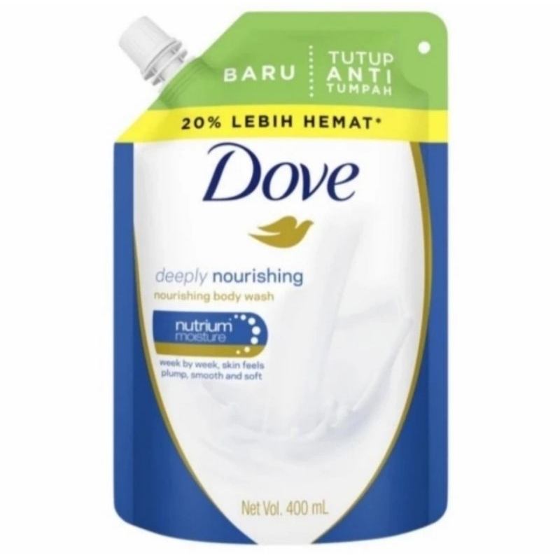 Jual Dove deeply nourishing body wash 400ml // sabun mandi cair dove ...
