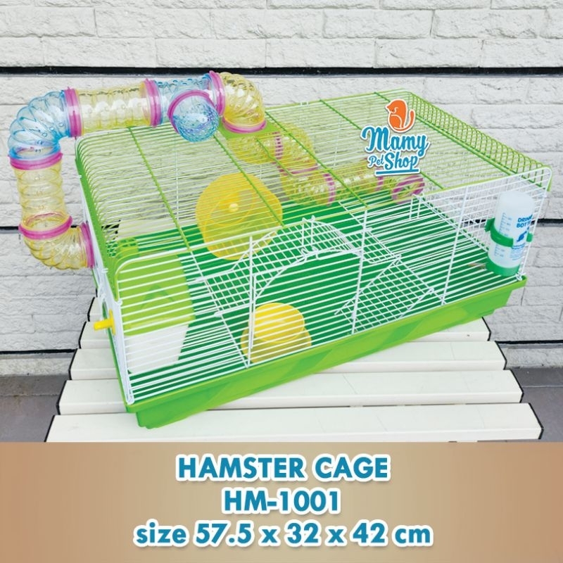 Jual KANDANG HAMSTER HM-1001 size 57.5 x 32 x 42 cm | Shopee Indonesia