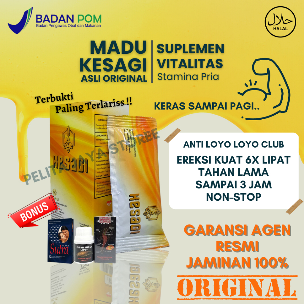 Jual MADU KESAGI Jamu Kuat Pria Tahan Lama Original 100% Kosagi asli ...