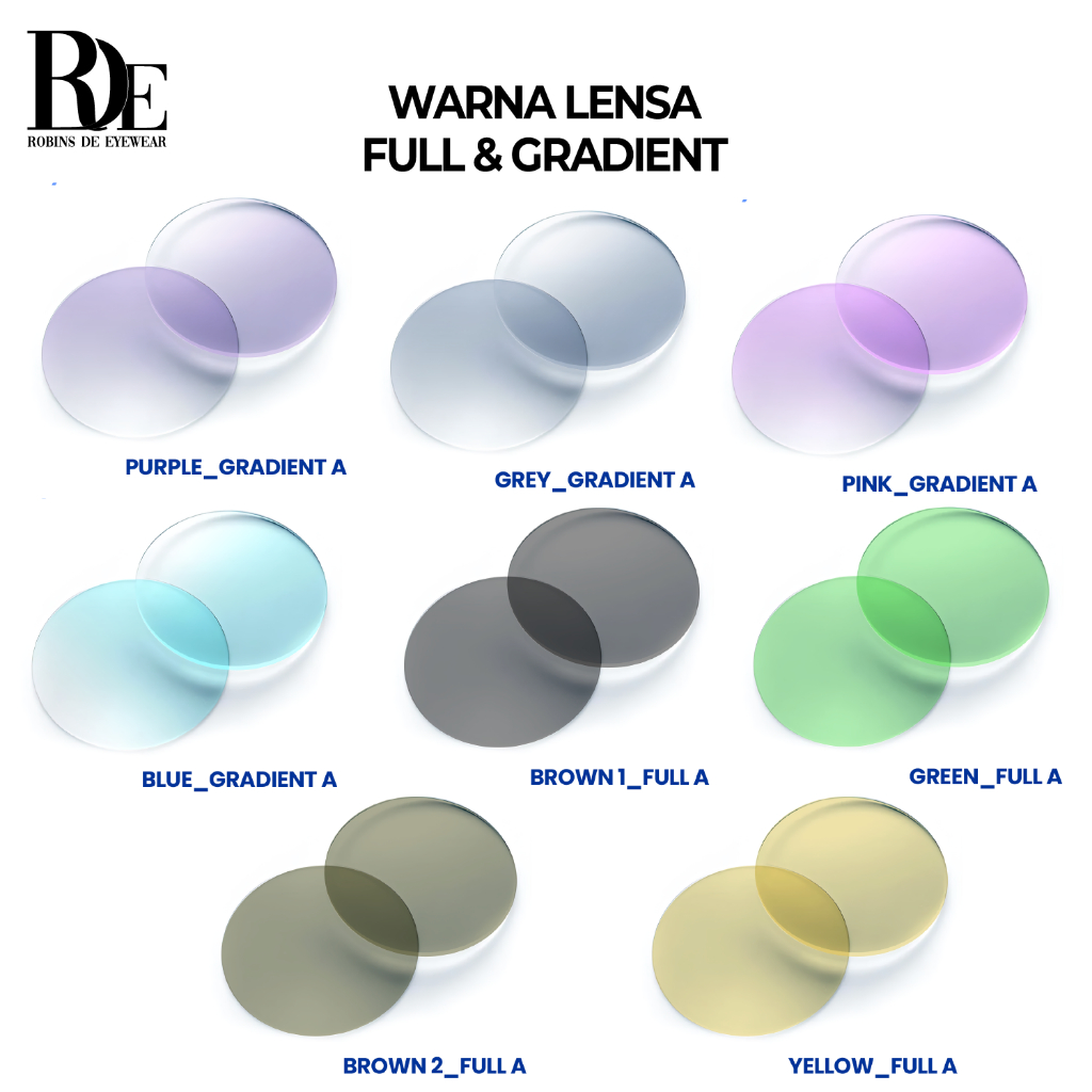 Jual ROBINS Painted Lens Color Sunglasses Lensa Warna Anti Radiasi bisa ...