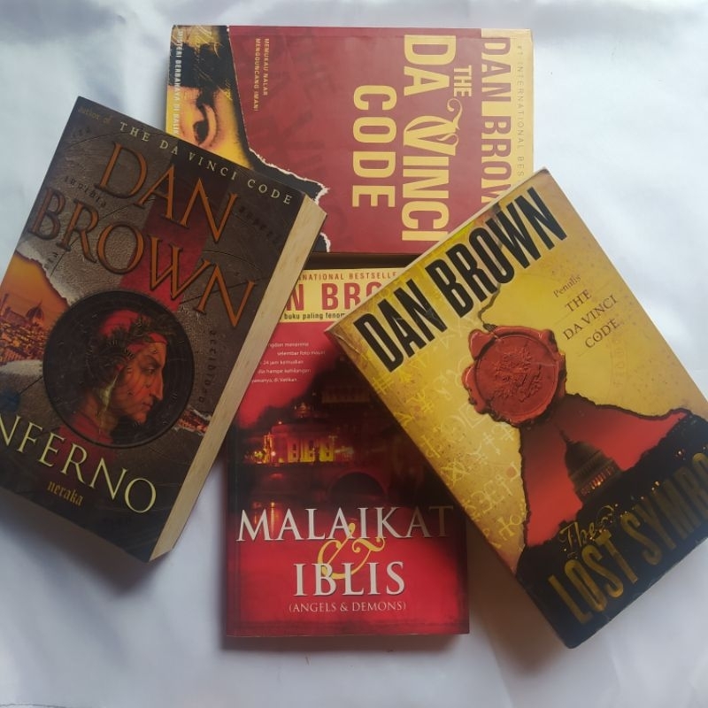 Jual Novel Dan Brown (The Da Vinci Code, Inferno, The Lost Symbol, Angels & Demons) | Shopee ...