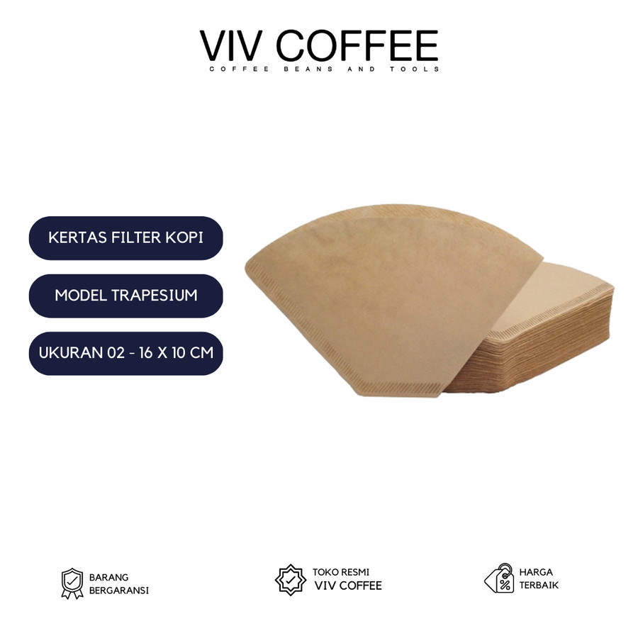 Jual Kertas Filter Kopi Saringan Kertas Kopi 100pcs Natural | Shopee ...