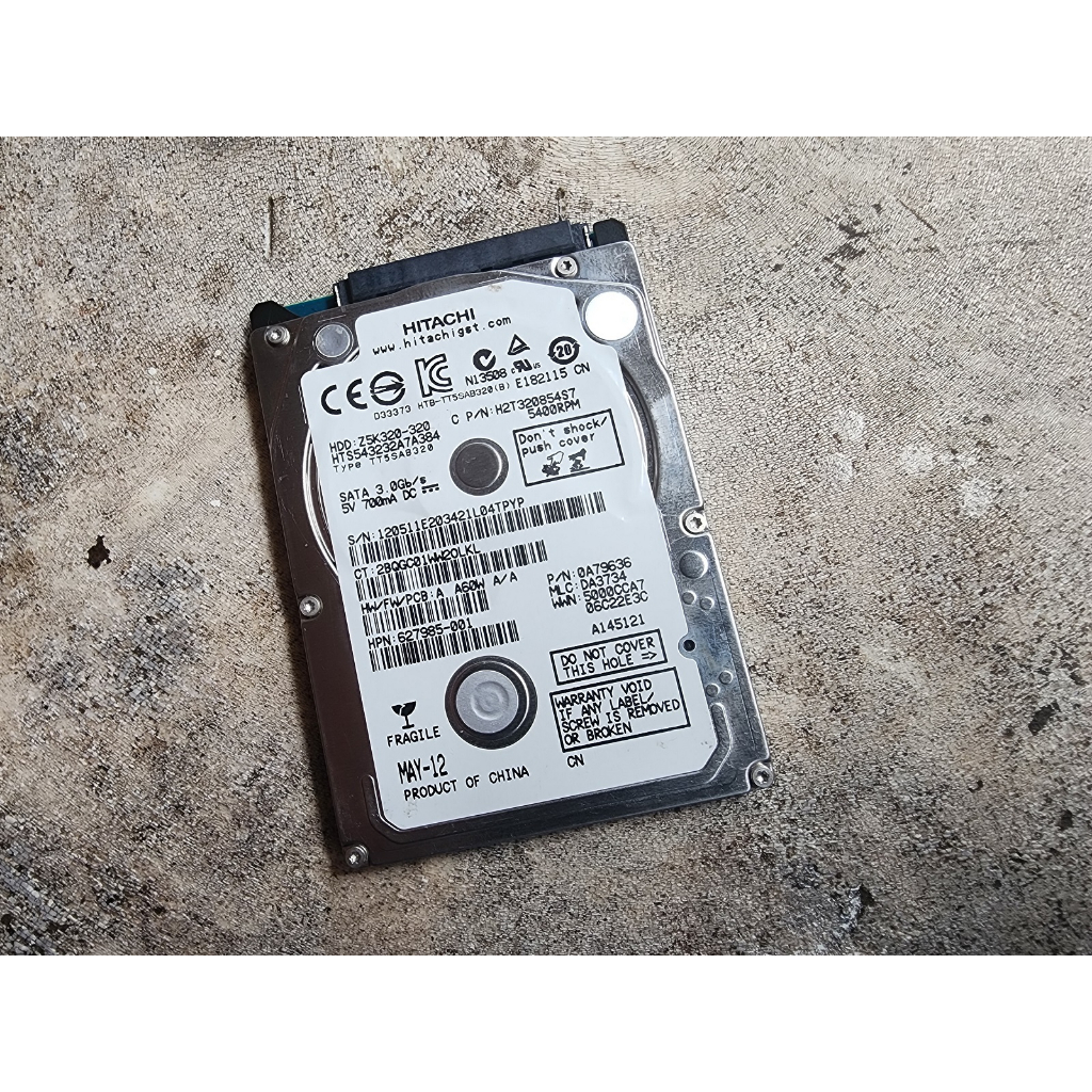 Jual Hardisk HDD Internal PC Laptop 2.5 Hitachi 320GB SATA 00 | Shopee ...