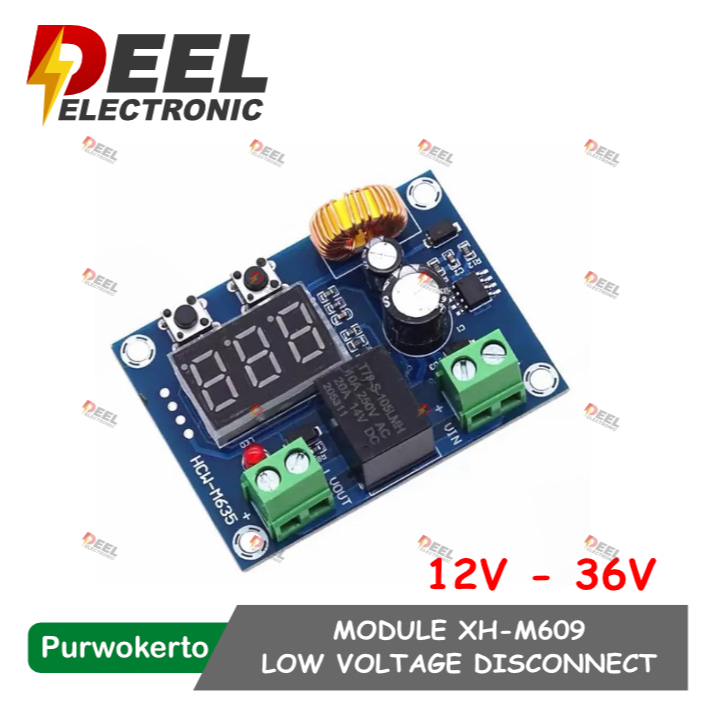 Jual MODULE XH-M609 LOW VOLTAGE DISCONNECT LVD 12-36VDC BATERAI ...