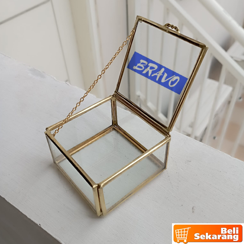 Jual Box Kaca Untuk Ringbox Kotak Cincin tempat cincin / hiasan mahar ...