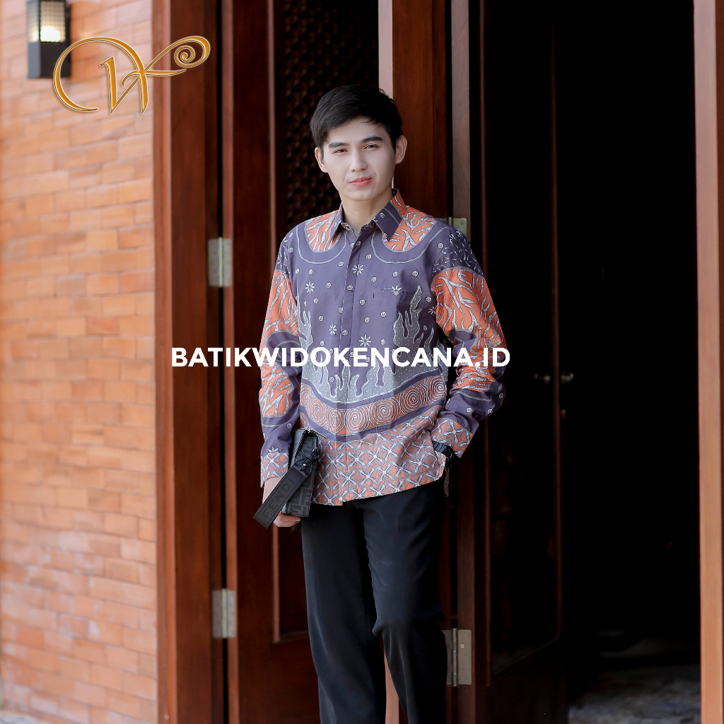 Jual Batikwidokencana - Kemeja Batik Kantor Motif Rata -Batik Handprint ...