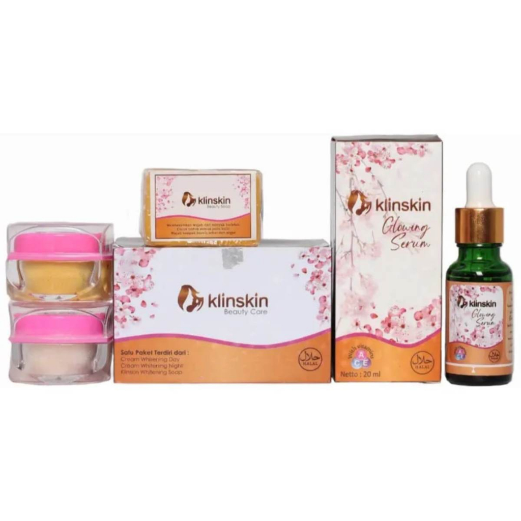 Jual Paket Cream Klinskin Beauty Care Original 4in1 ( Krim Siang - Krim Malm - Sabun - Serum ...