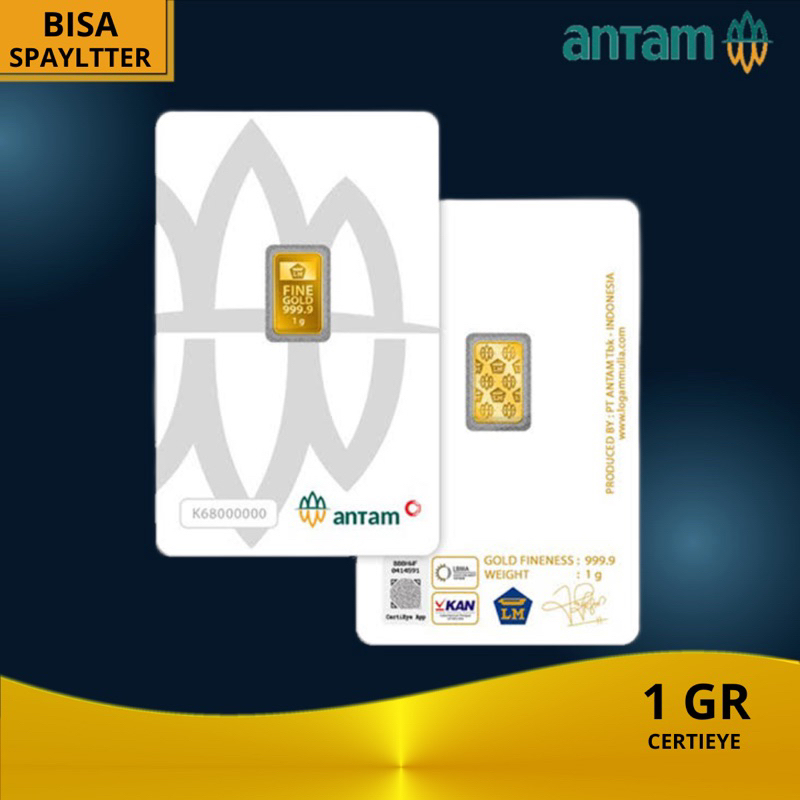 Jual LM ANTAM 1GRAM Produksi 2024 kadar 999'9% Terbaru | Shopee Indonesia
