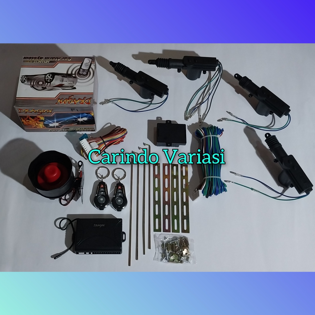 Jual Alarm Mobil Universal Alarm System Model Kunci F1 dan Central Lock ...