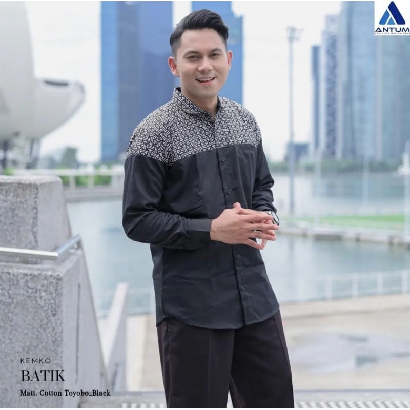 Jual Kemko Kemeja Koko Batik by Antum | Shopee Indonesia
