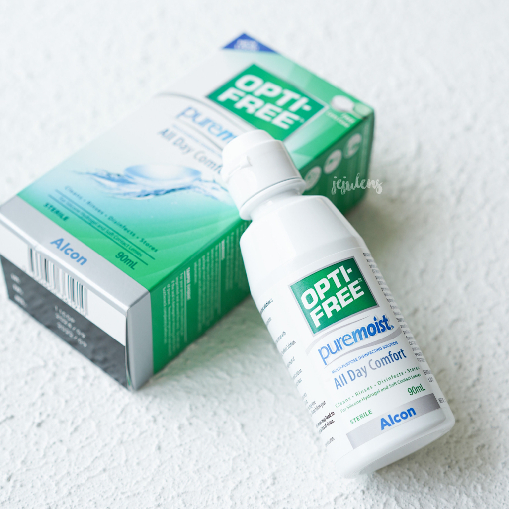 Jual Opti Free Pure Moist 90ml cairan rendam softlens | Shopee Indonesia