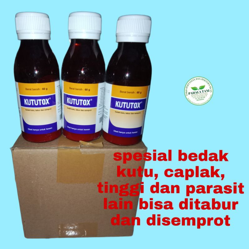 Jual KUTUTOX/obat kutu/obat caplak/tinggi/parasit lain | Shopee Indonesia