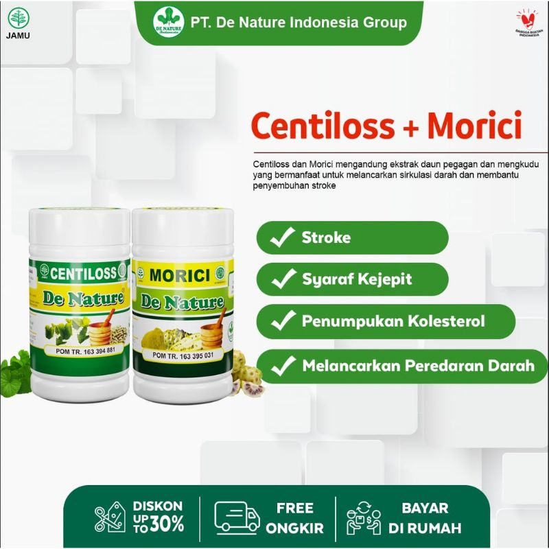 Jual Centiloss Morici De Nature Herbal Obat Stroke Struk Berat Ringan ...