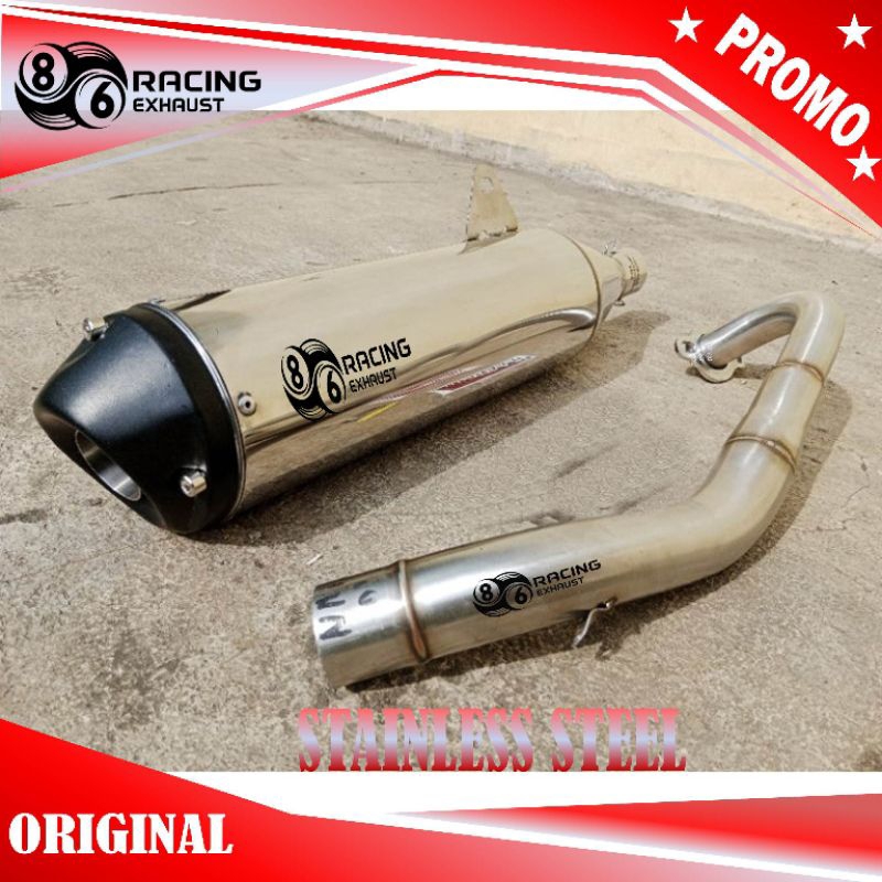 Jual knalpot standar racing matic original 86 racing exhaust pnp nmax ...