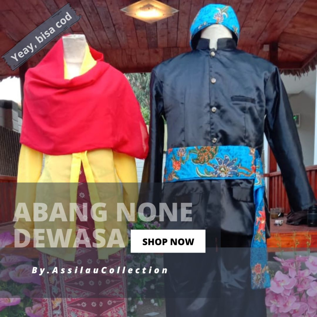 Jual Baju Adat Dewasa Abang None Jakarta Satuan (Laki/Cewek) | Shopee ...