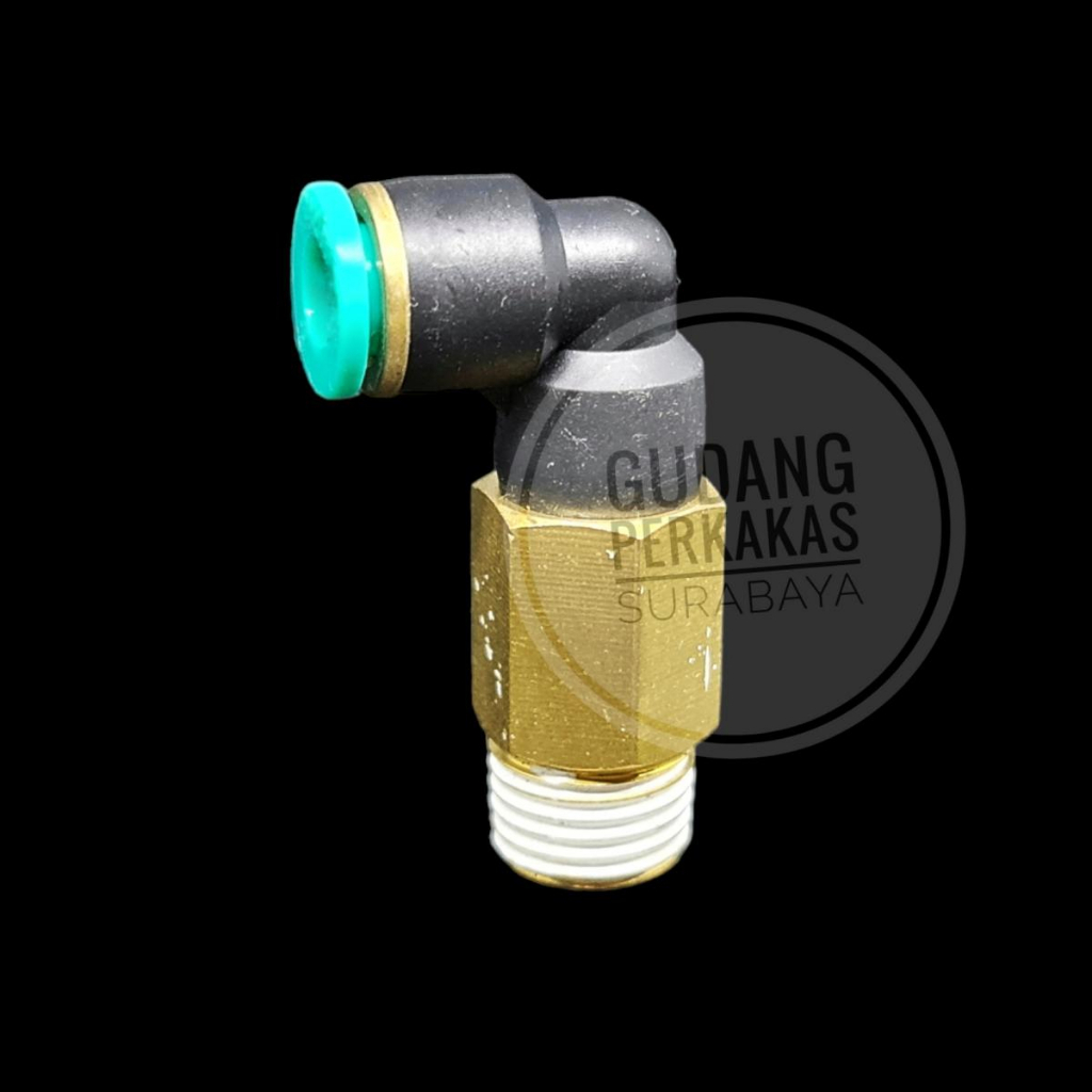 Jual EXTENDED MALE ELBOW FITTING 6 mm SELANG PU FITTING PU FITTING PNEUMATIC FITTING KOMPRESOR ...