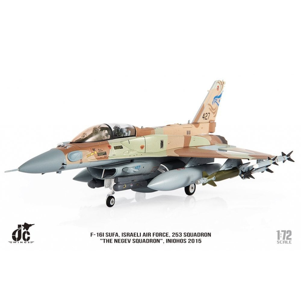 Jual Diecast Pesawat Jet Tempur Lockheed Martin F-16I Sufa Israel Air Force Skala 72 JC Wings ...