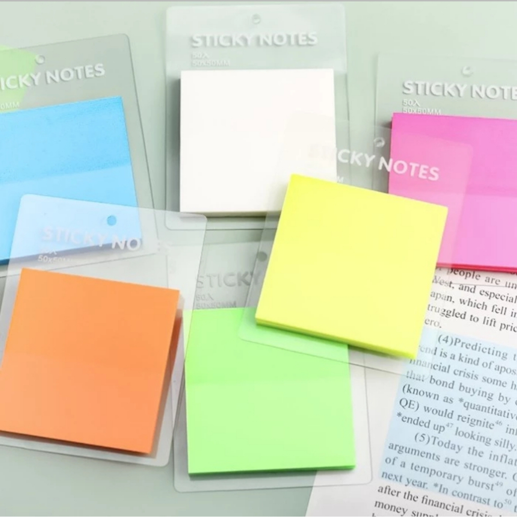 Jual Sticky Notes Transparant memo bening index sticky note transparant ...