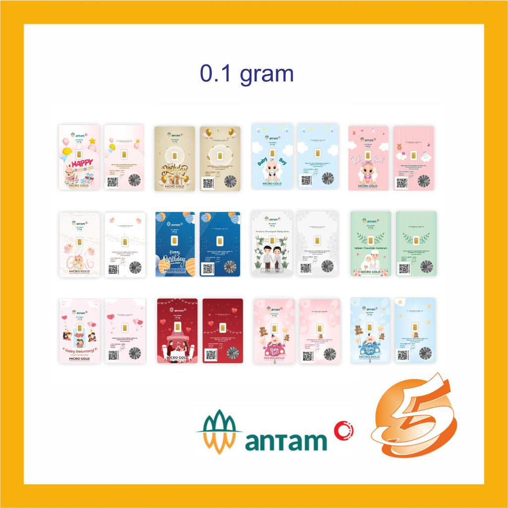 Jual Emas Logam Mulai EMASKITA 0.1 Gram Hadiah Gift Kado parcel hampers ...