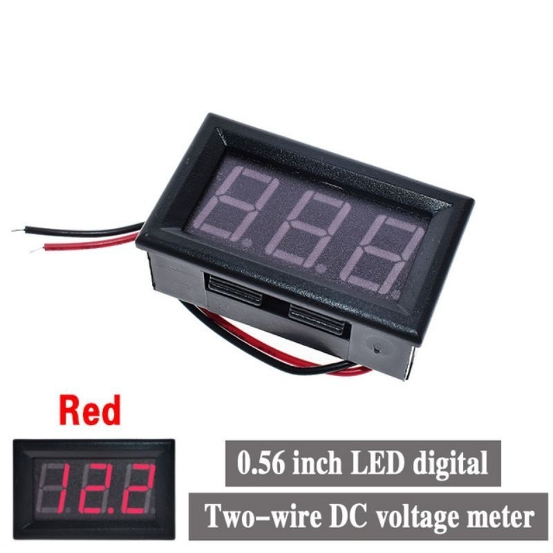 Jual Voltmeter Amperemeter DIGITAL 0-100V 10A Display Combo Dual Volt Meter Ampere Meter Ammeter ...