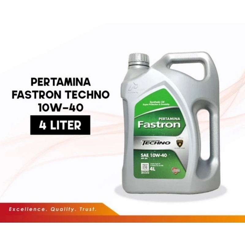 Jual OLI FASTRON TECHNO 10W-40 GALON 4L | Shopee Indonesia