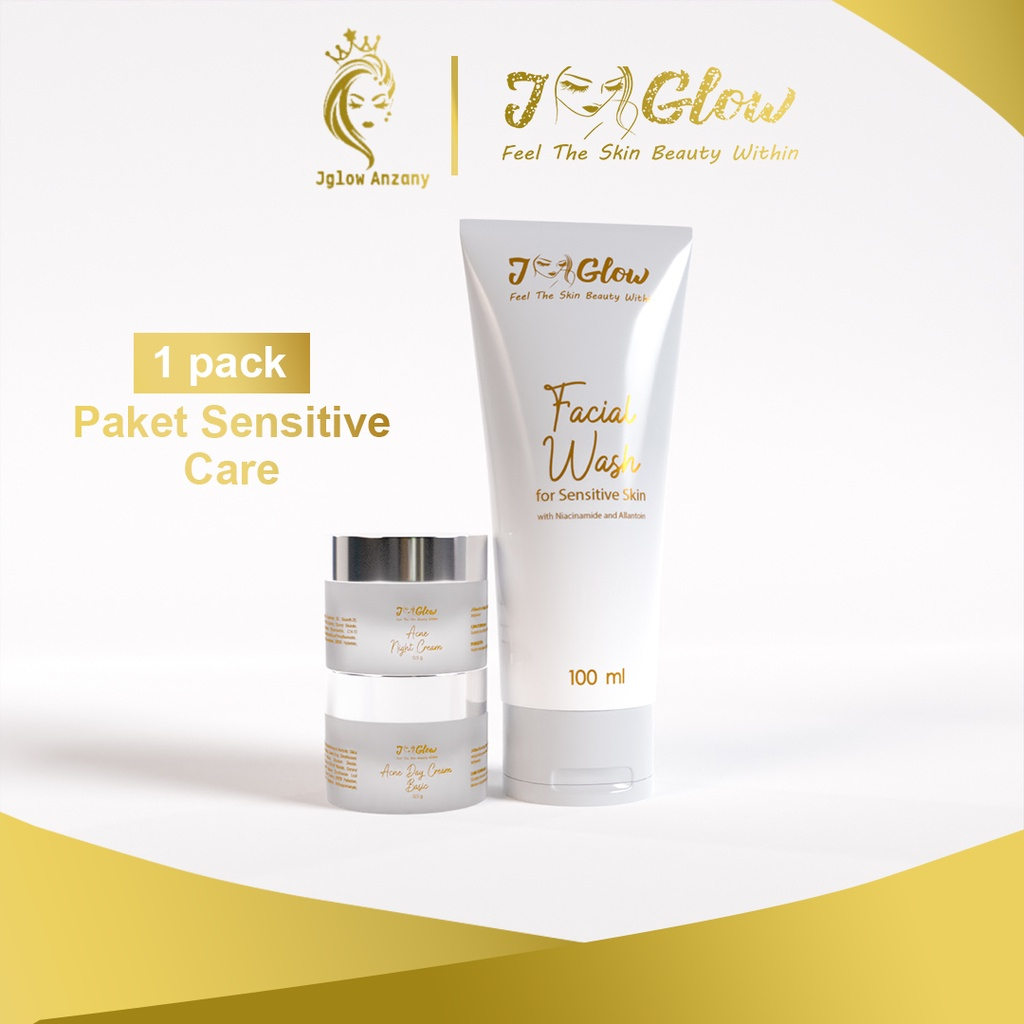Jual J GLOW PAKET SENSITIVE GLASS SKIN | Shopee Indonesia