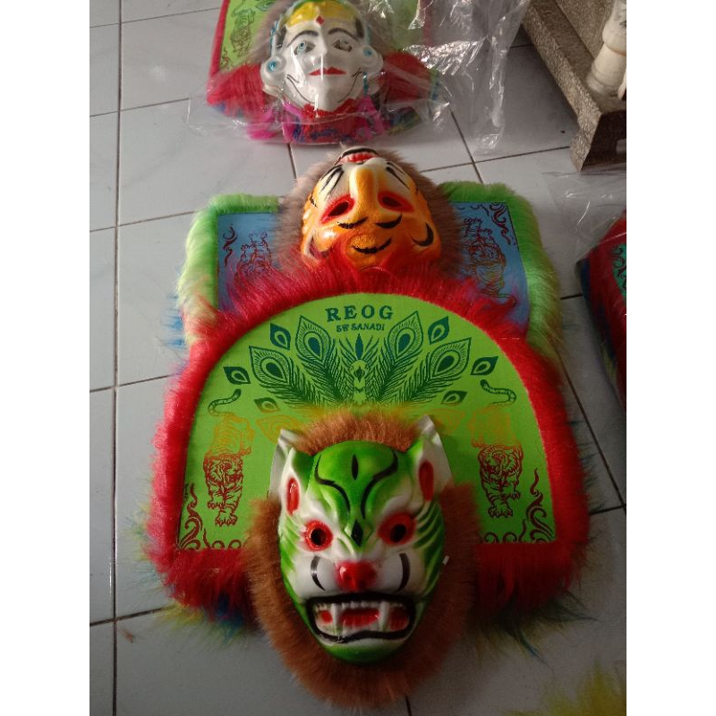 Jual Topeng reog Harimau dan Srigala baru isi 20 pcs 1 kodi | Shopee ...
