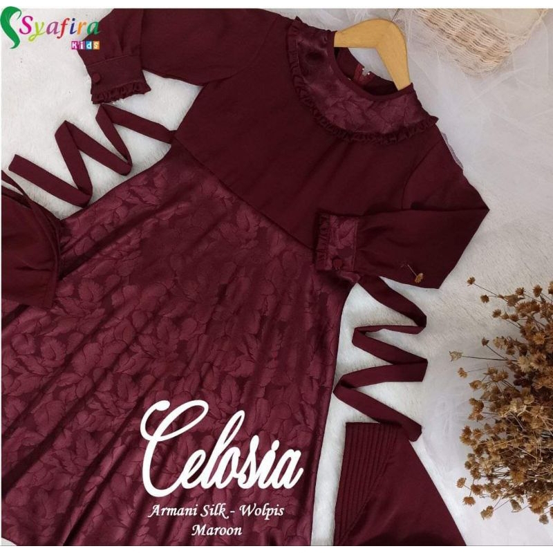 Jual CELOSIA SET GAMIS ANAK ORIGINAL BY SYAFIRA KIDS | Shopee Indonesia