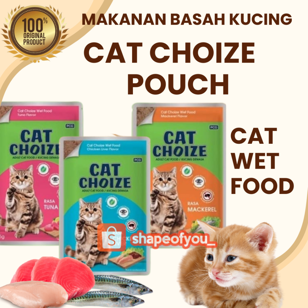 Jual Cat Choize Pouch Makanan Kucing Basah Catchoize Wet Food Cat ...