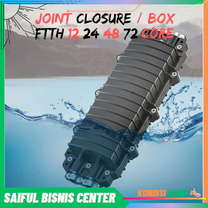 Jual Joint Closure 12 24 48 72 Core Join Box FTTH Distribution Fiber ...