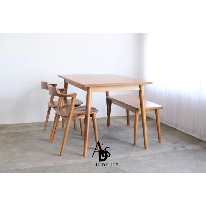 Jual meja makan minimalis meja makan minimalis jati dining set meja makan kursi herosima ...