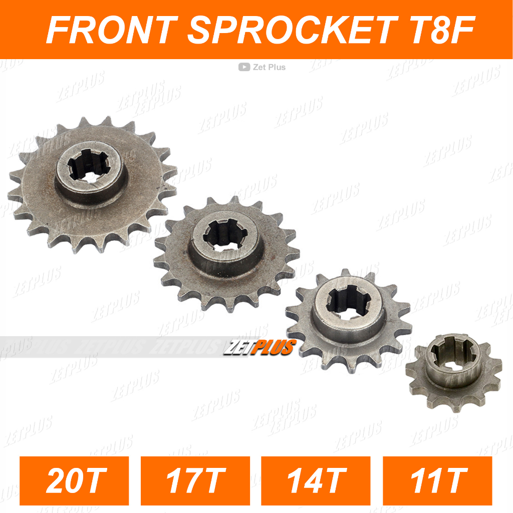 Jual GEAR DEPAN T8F (11T-14T-17T-20T) /front sprocket mini trail-atv ...