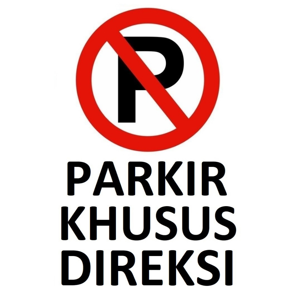 Jual Plang warna rambu putih stiker DROP OFF PICK UP ONLY khusus wanita ...